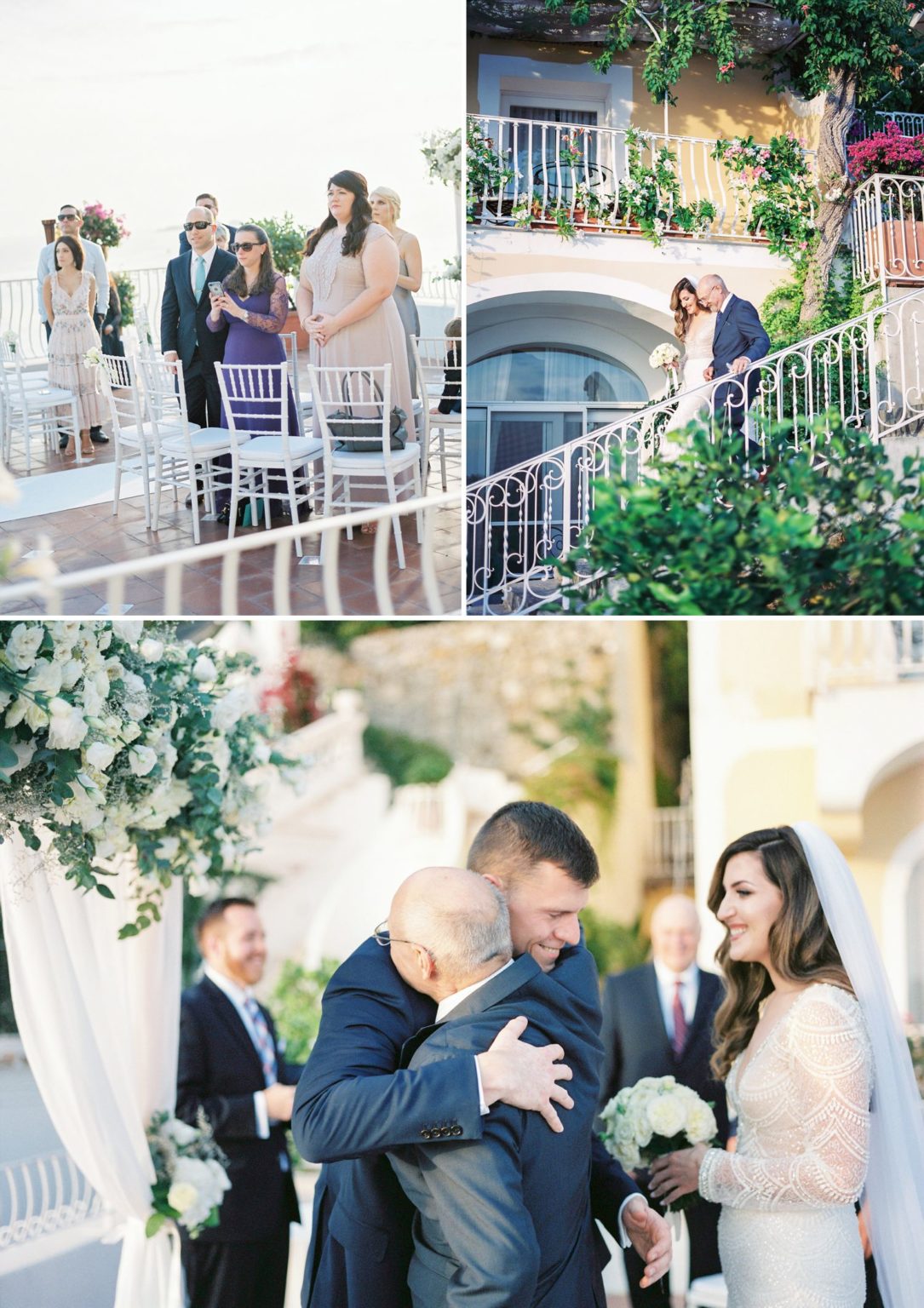 Positano Wedding With A Boat Ride & Sunset Wedding Ceremony | Italy