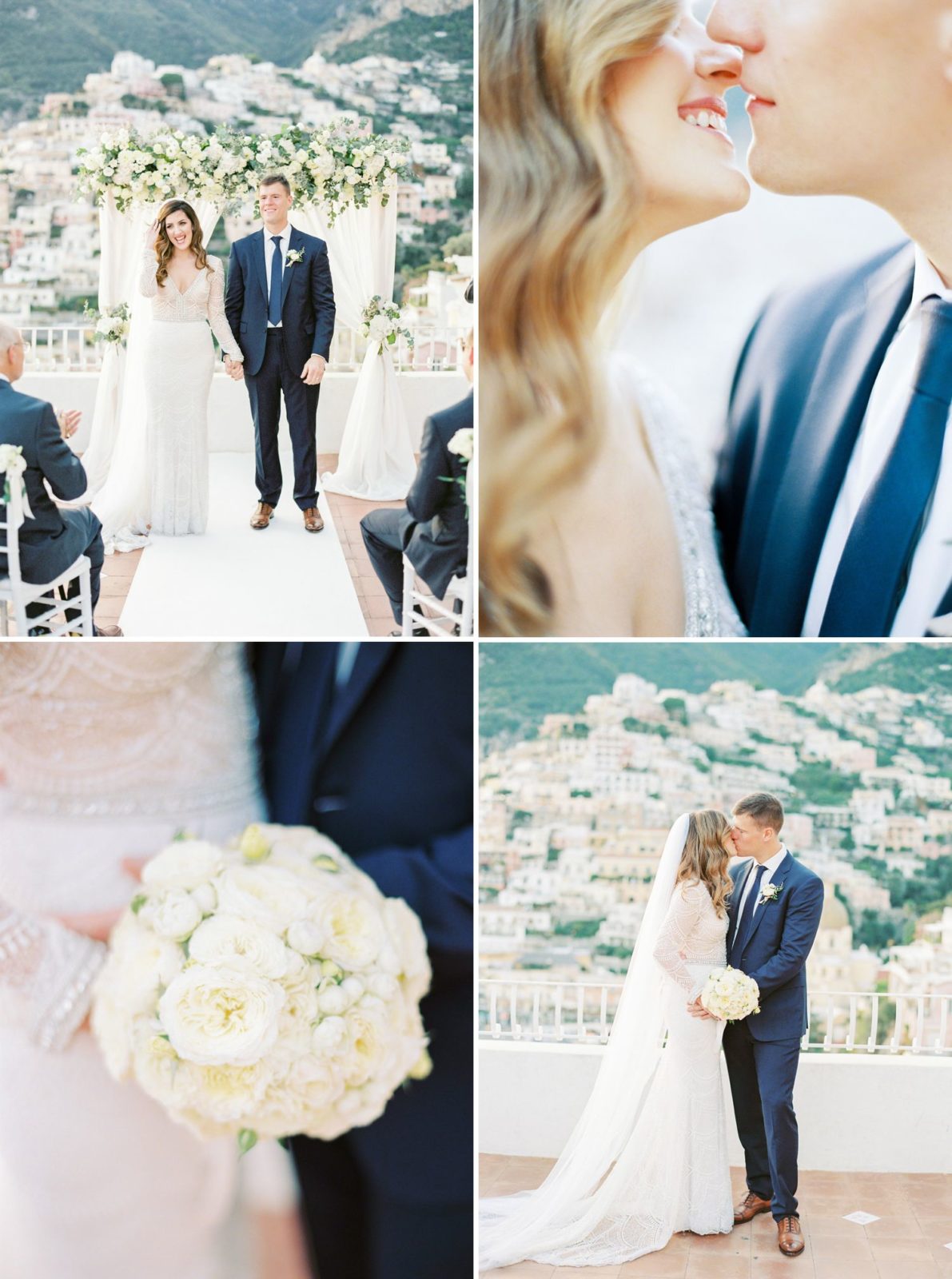 Positano Wedding With A Boat Ride & Sunset Wedding Ceremony | Italy
